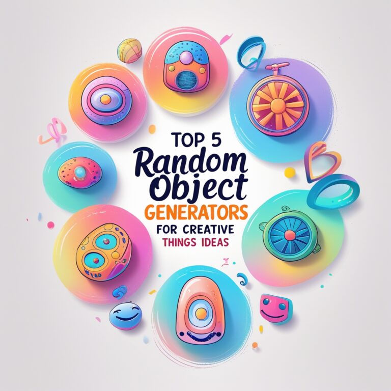 Top 5 Random Object Generators For Creative Things Ideas